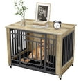 Craftian 38.2 inch Dog Kennel Furniture, Indoor Dog Crate Furniture ...