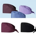 Adult Doctor Nurse Hat Plain Color Scrub Hat with Sweatbands Elastic ...