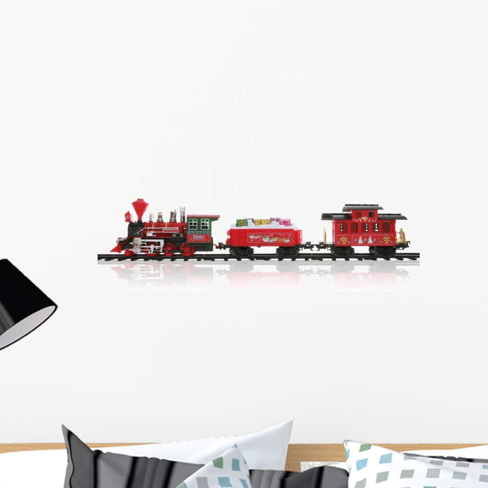 Christmas Train Wall Decal Sticker by Wallmonkeys Vinyl Peel and Stick ...