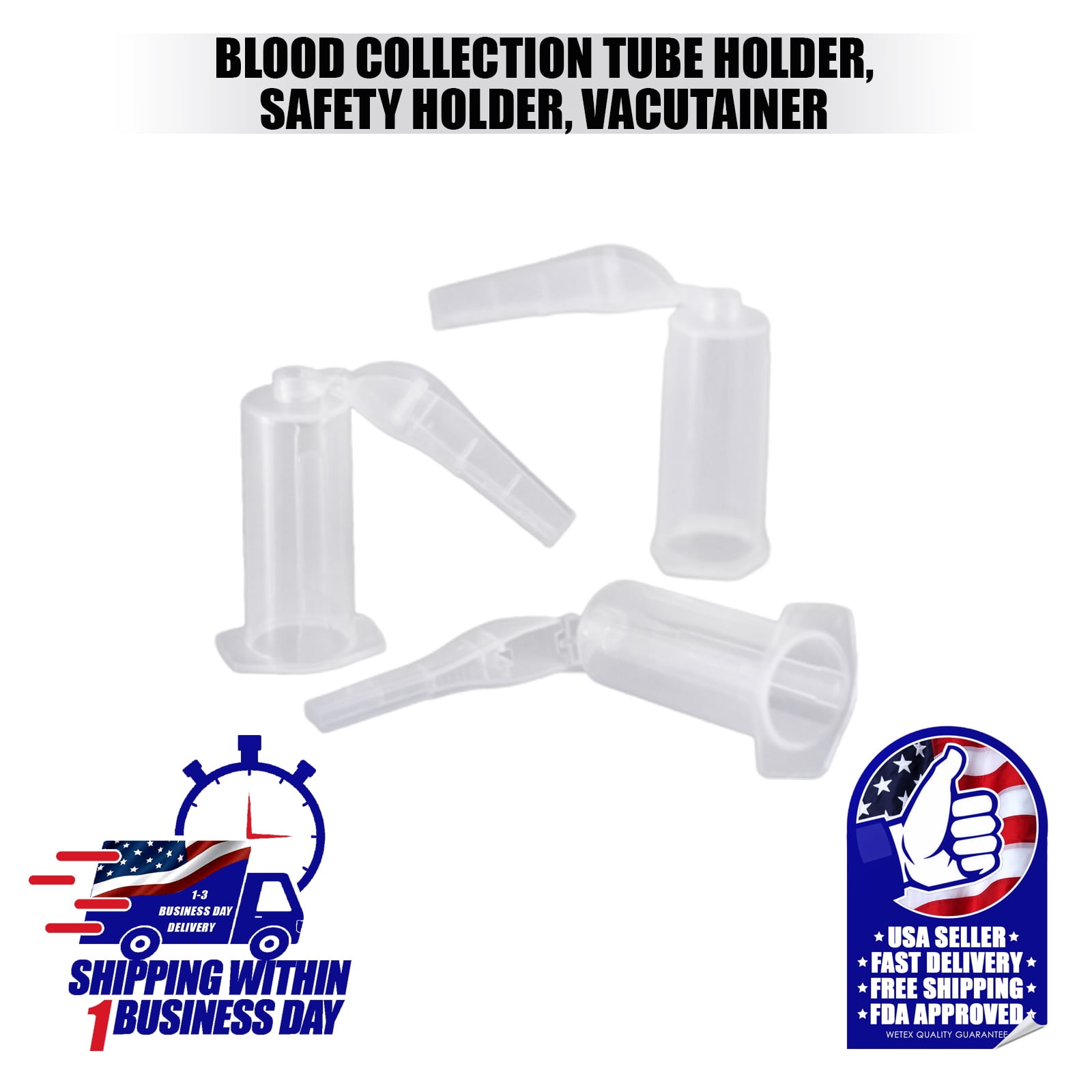 1000pcs Safety Blood Collection Tube Holder, Safety Holders, Vacutainer ...