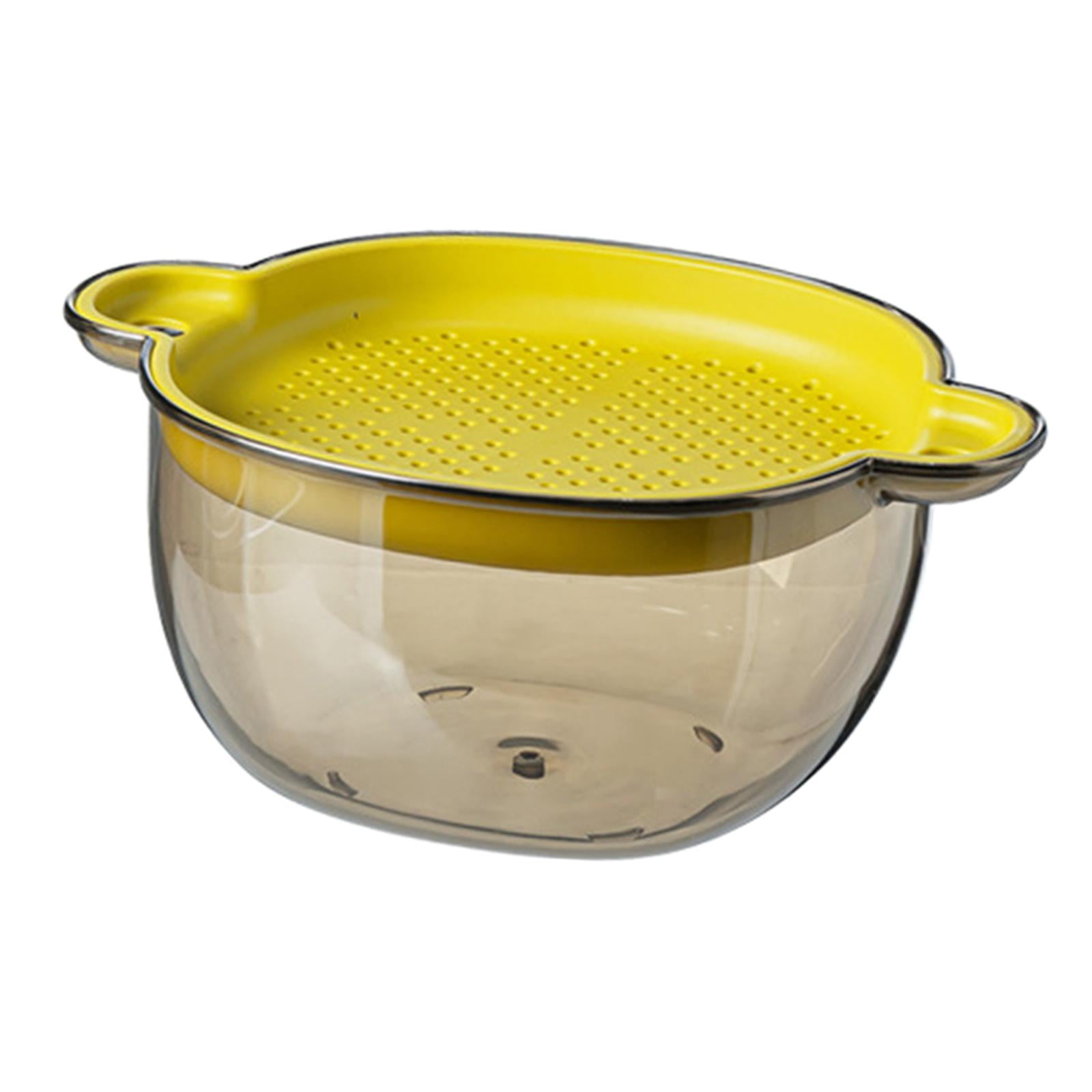 Kitchen Double Layer Colander with Lid,Grape Storage Container,Kitchen ...