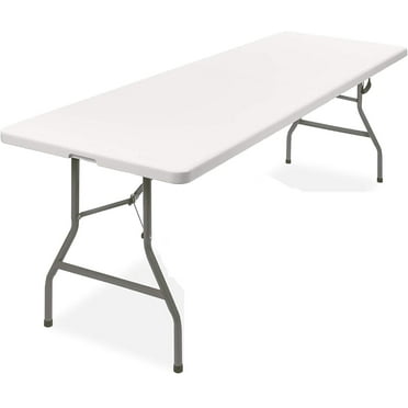 New Home Era 8ft Folding Table - Fold-in-Half Portable Utility Table ...