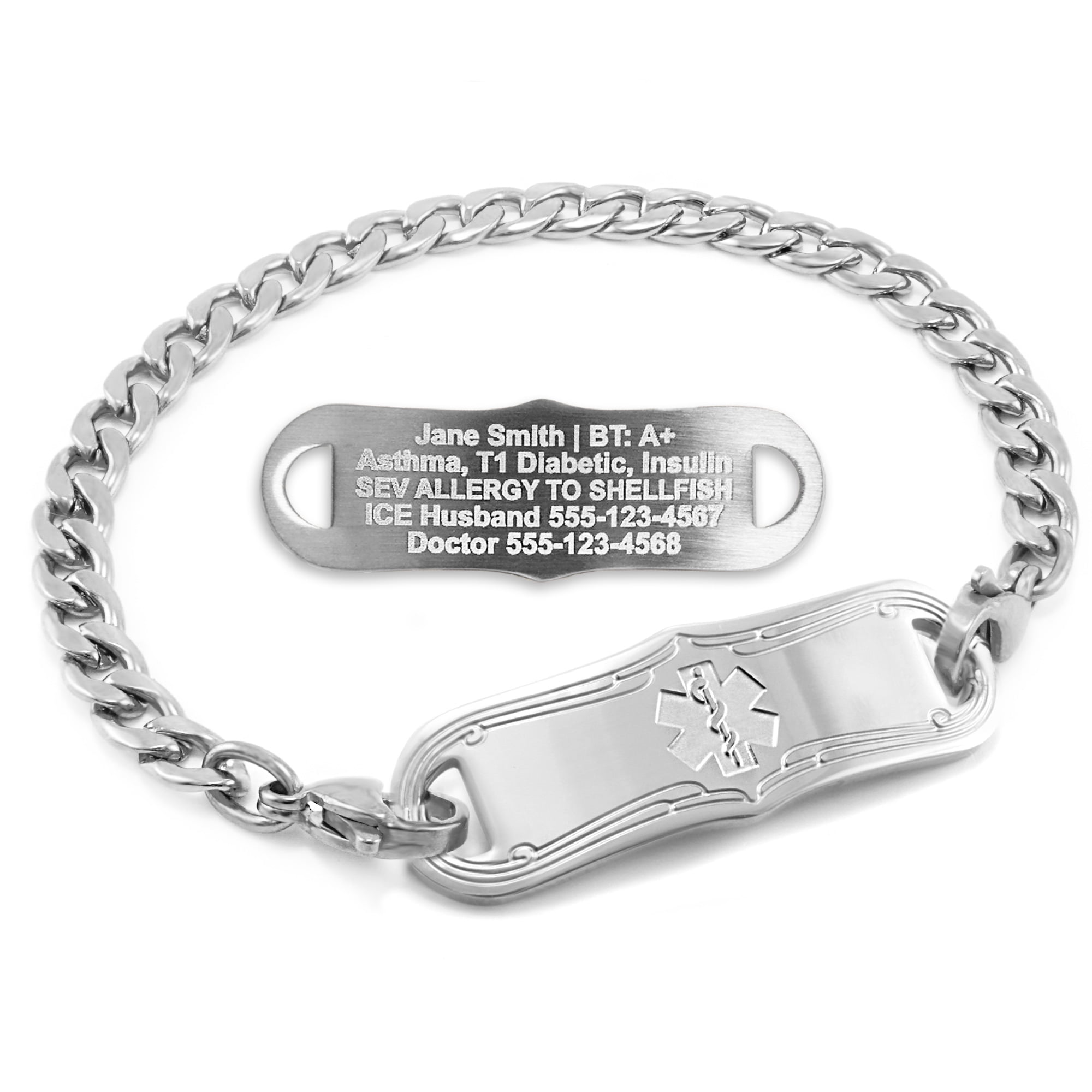 Click here for Medicengraved Stainless Steel Custom Medical Alert... prices