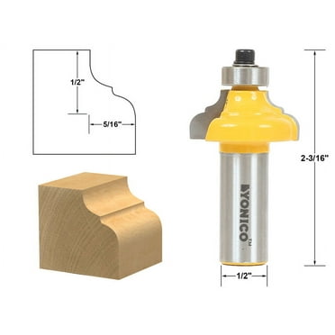 Ogee 2 Bit Junior Rail and Stile Router Bit Set - 1/2" Shank - Yonico ...