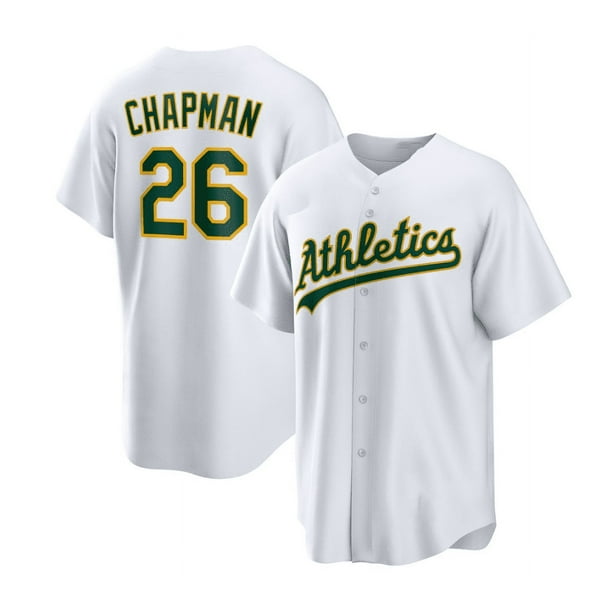 Men's Oakland Athletics Baseball Jersey CHAPMAN 26# DIAZ 12# Adult ...