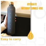 Opard 32oz / 27oz Motivational Water Bottle with Time Marker to Drink ...