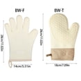 28cm Silicone Oven Mitts Heat Resistant Design Forearm Protect Mitts ...