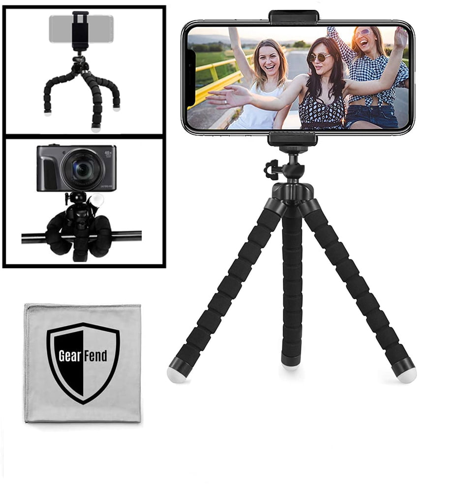 GearFend 6.5” Flexible Universal Tripod, Smartphone Tripod Mount for ...