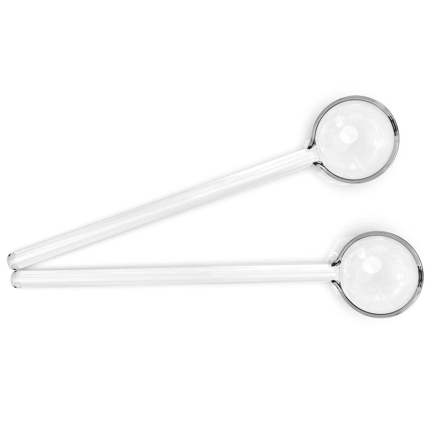 Teabloom Petite Crystal Clear Glass Teaspoons - Set of 2 - Walmart.com