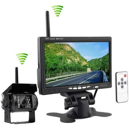 Ffycin Backup Camera System Kit, Wireless Rear View Camera & IR Night ...