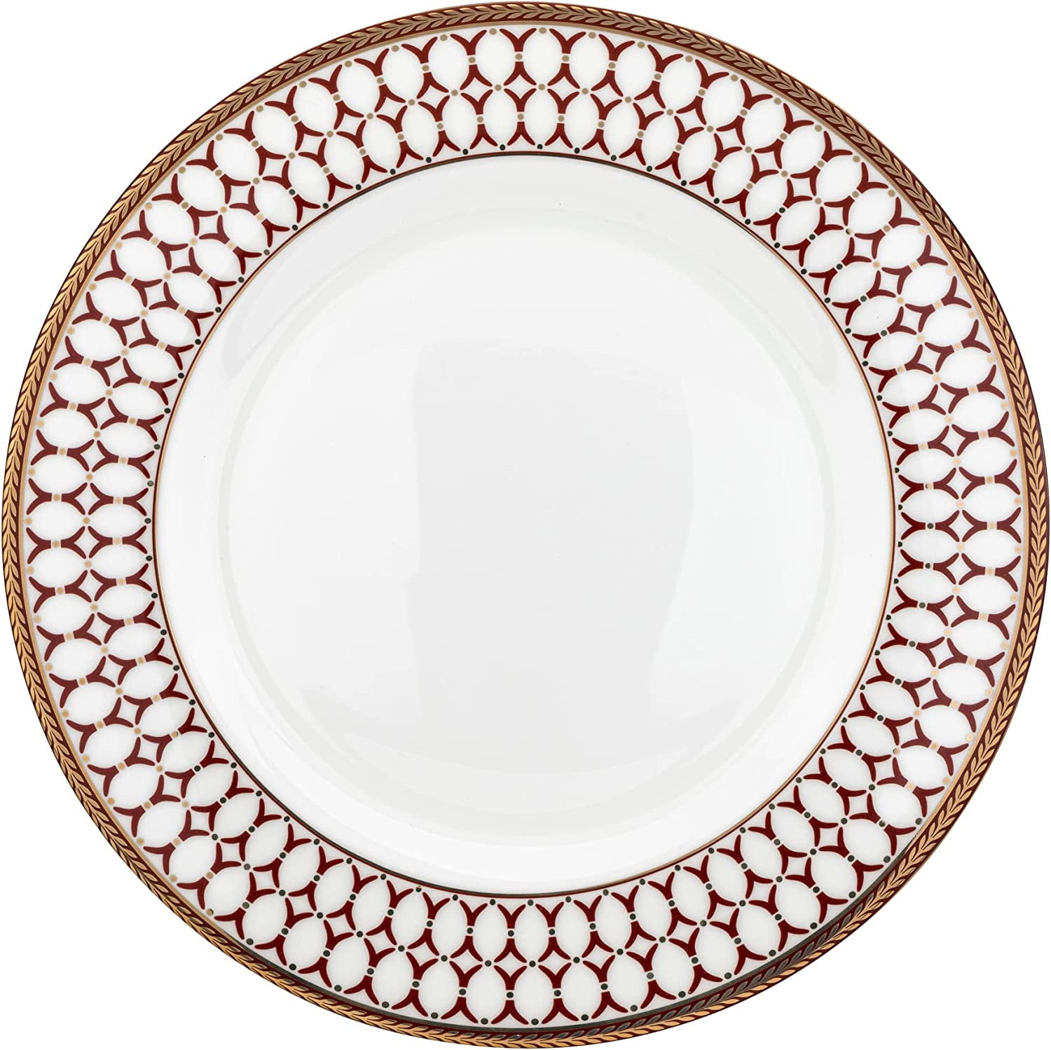 Victoria Bella WR-PL10R-4 Bone China Porcelain 4-Piece 10.5" Dinner ...