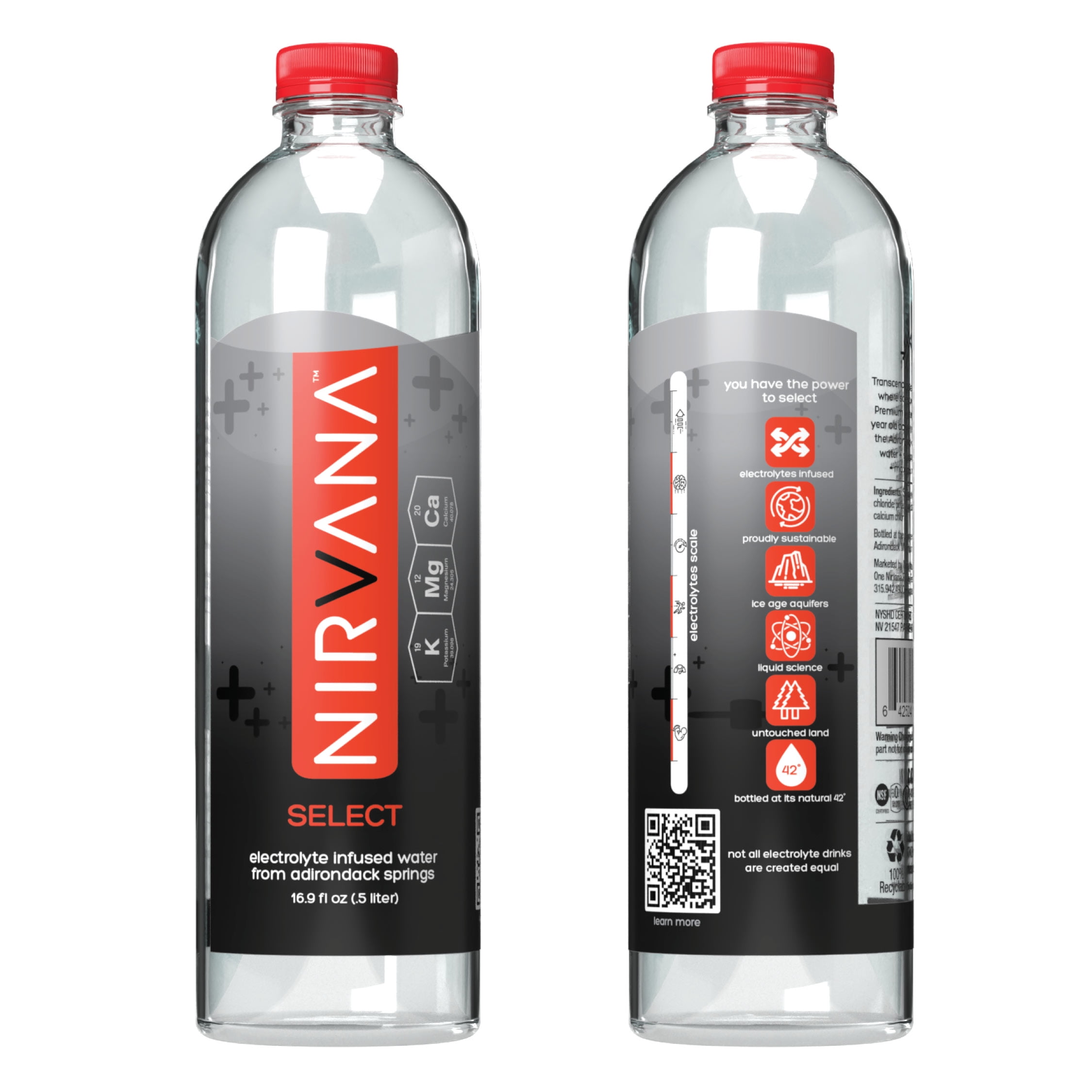 Buy Nirvana Select Premium Water Infused With Electrolytes – Bottled ...