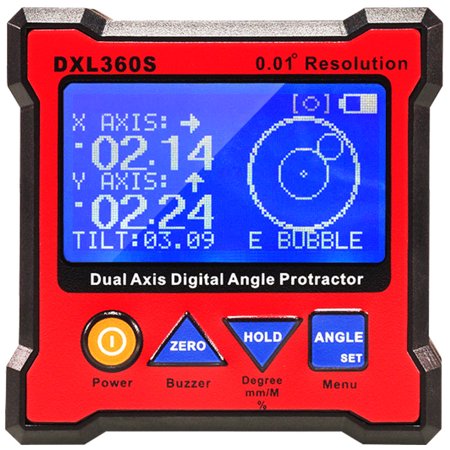 Digital Protractor gyro + Gravity 2 in 1 Digital LCD Protractor ...