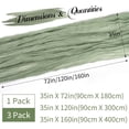 3 Pack Wine Red Cheesecloth Table Runner 120 Inches Long Chiffon Gauze ...