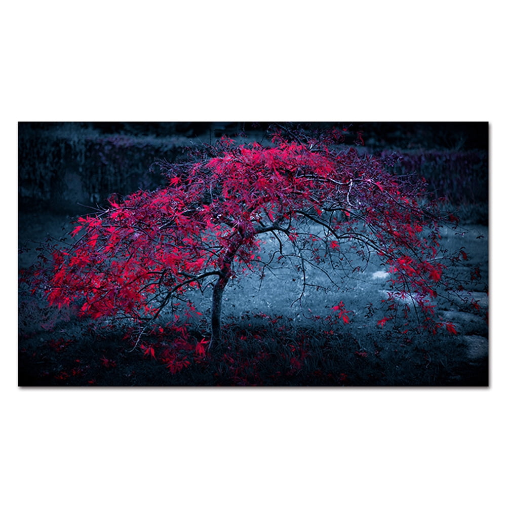 Large Framed Tree Wall Art Scenery Tree Wall Decal Painting For ...