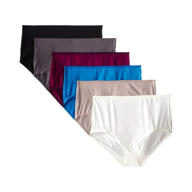 Fruit of the Loom - Women's Microfiber Brief, 6 Pack - Walmart.com ...