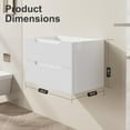 Goodyo 30 inch Floating Bathroom Vanity no Sink Wall Mounted Cabinet ...