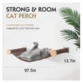 Cat Wall Shelves - Wall Mounted Cat Hammock with Steps, Multi-Level Cat ...