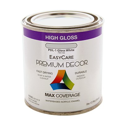 Premium Decor White Gloss Enamel Paint, 1/2-Pt. -PDL1-HP - Walmart.ca