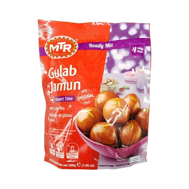 MTR Foods Limited MTR Gulab Jamun (Milk Cake), 7.04 oz - Walmart.com ...