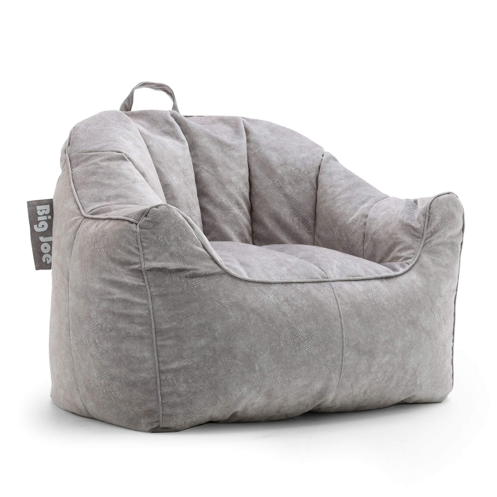 Click here for Big Joe Hug Beanbag Chair Kids Gray Hyde With Carr... prices