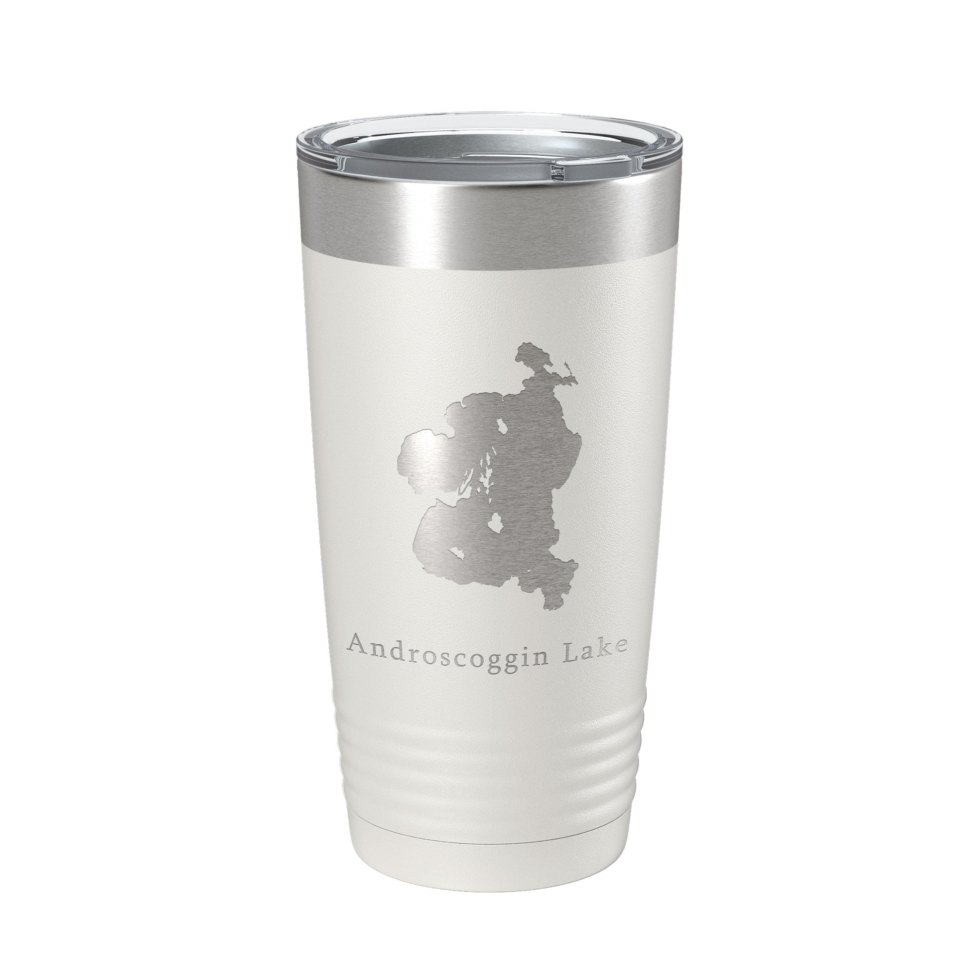 Androscoggin Lake Map Tumbler Travel Mug Insulated Laser Engraved ...
