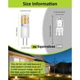 6 Pack G4 LED Bulb 2W 230 Lumens 3000K Warm White 12V G4 Bi-Pin Ceramic ...