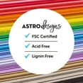 Astrodesigns Cardstock, Starter Pack 18-Color Assortment, 8.5" x 11 ...