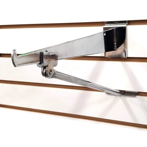 Slatwall Bracket Support Arm for 12" - 14" Deep Slat Shelf Brackets ...