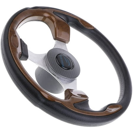 3-Spoke 13-1/2 Inch Aluminum Boat Steering Wheel 3/4 Inch Shaft for ...