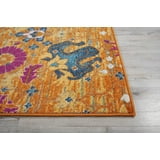Nourison Passion Floral Sunburst Rug- 8' x 10' Durable Flower Design ...