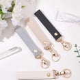4Pcs 4 Colors Leather Keychains Light Gold Mixed Color 150mm 1pc/color ...