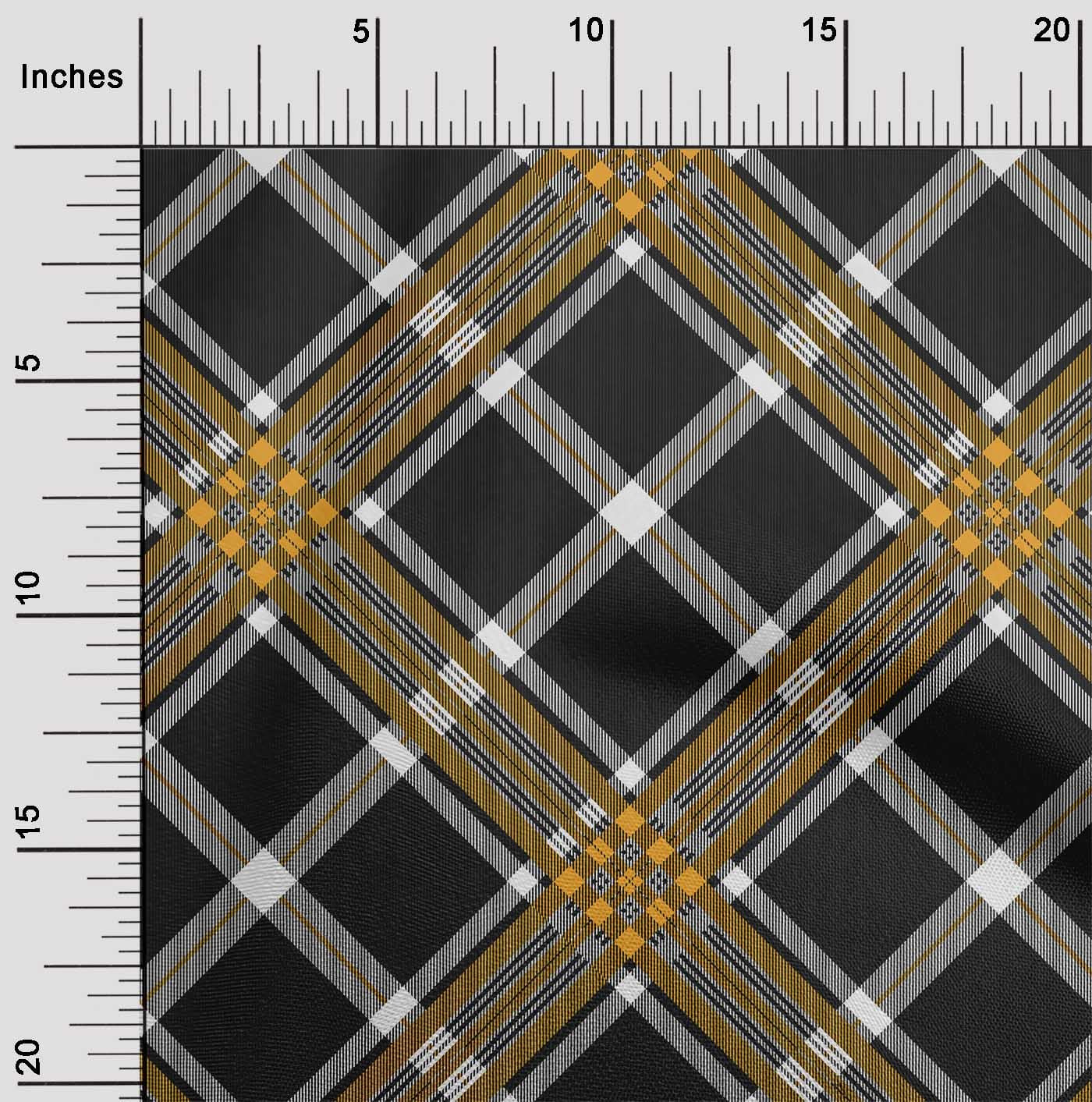 oneOone Cotton Silk Fabric Tartan Check Print Fabric By The Yard 42 ...