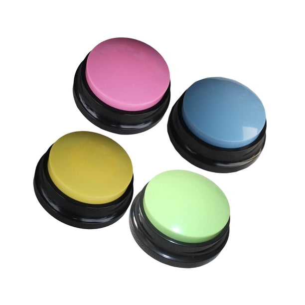 4x Recordable Talking Voice Recording Button Dogs Cat Party Recordable ...