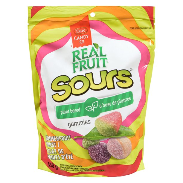 REALFRUIT Sours Summerfruit Burst Candy, Dare Real Fruit, 350g - Walmart.ca