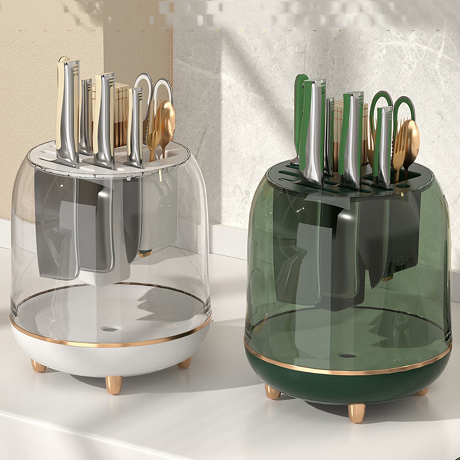 Waroomhouse Chopsticks Holder Detachable Large Capacity Rotatable ...