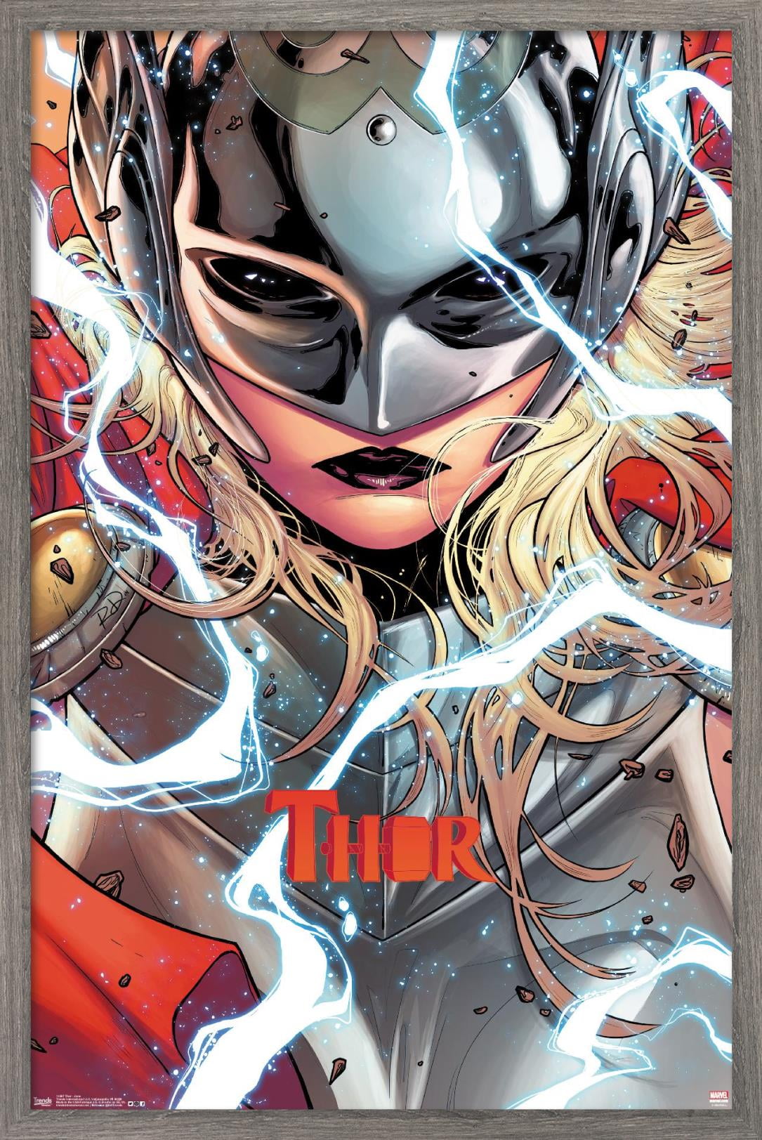 Marvel Comics - Thor - Jane Wall Poster, 22.375" x 34", Framed ...