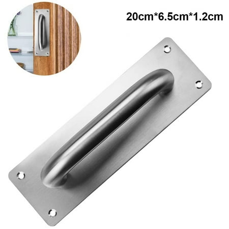 Door Handle With Plate Heavy Duty Stainless Steel Pull Push Door ...