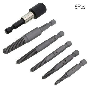 12 Piece Easy Out Small to Large Screw Extractor Kit Set Easy Out Screw ...