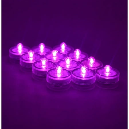 Samyo Set of 24 Waterproof Wedding Submersible Battery LED Tea Lights ...