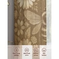 Brown Bee Sheer Curtains for Living Room Bedroom Farmhouse Vintage ...