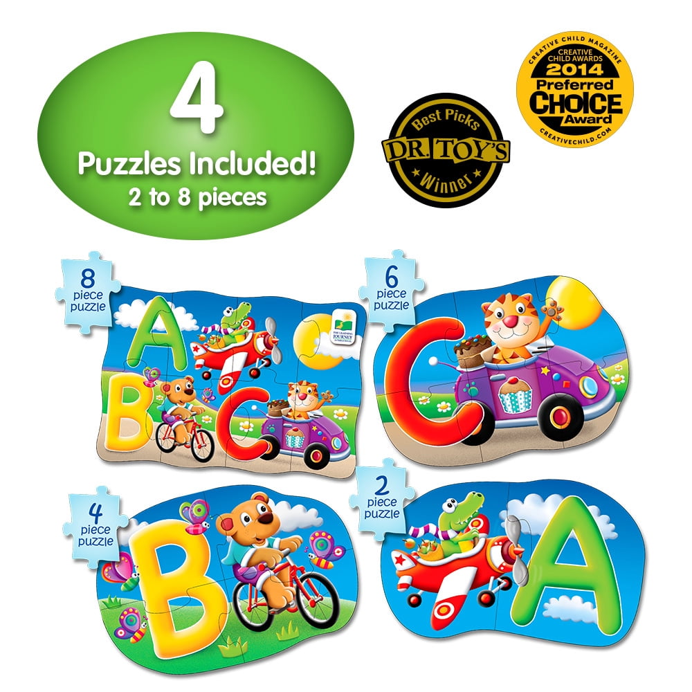 The Learning Journey My First Puzzle Set, 4-in-a-Box, ABC - Walmart.com ...