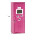 Emily Rose 18 inch Doll Furniture | 18" Doll Bright Pink Locker with ...