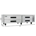 84 in. Commercial Chef Base Refrigerator Storage Cabinet for Cold Foods ...