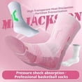 Fiber Men's Professional Basketball Socks with Breathable Mesh, Ankle ...