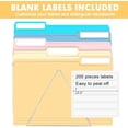 File Folder, 200 Pack Colored File Folders, 1/3 Cut Tab File Folder ...