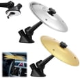 2 Pcs Car Crash Cymbals, Golden Silver Metal Drum Cymbals Air Vent ...
