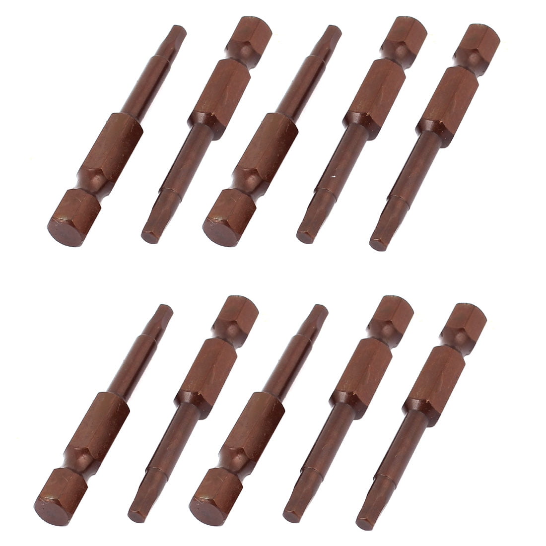 1/4" Hex Shank 3mm Hexagon Tip Magnetic Screwdriver Bits 50mm Length ...