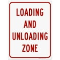 Loading & Unloading Zone Sign, 18x24 Corrugated Plastic - Walmart.com