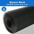 Metamesh, Hardware Cloth, 1/2 in x 48 in x 100 ft, Black PVC Coated ...